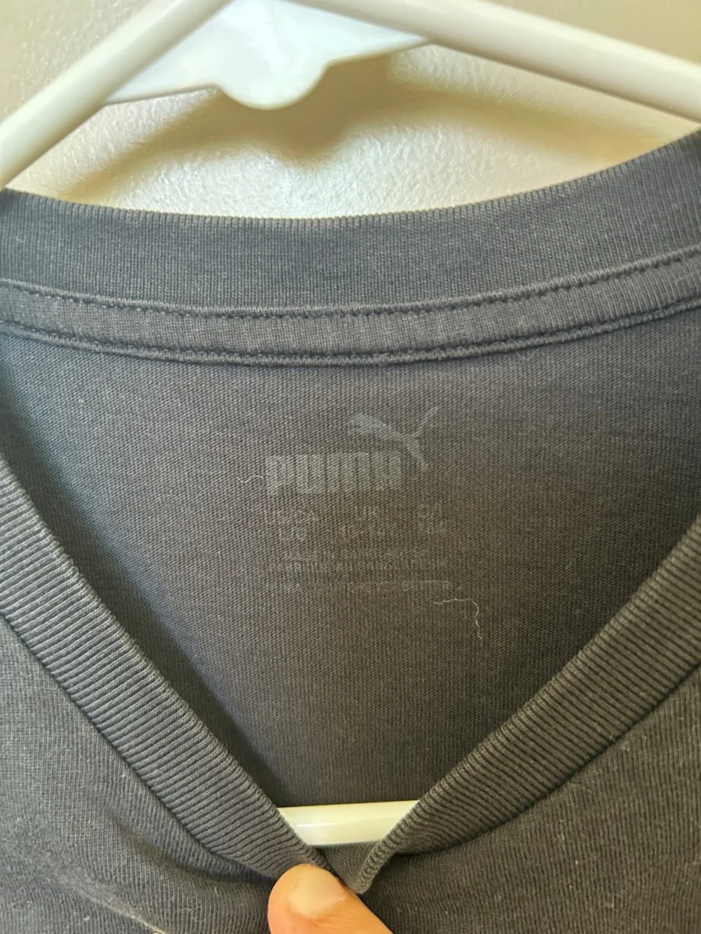 Puma | Shirts & Tops | Puma Black Tee With Gold Leaping Cat Logo | Poshmark
